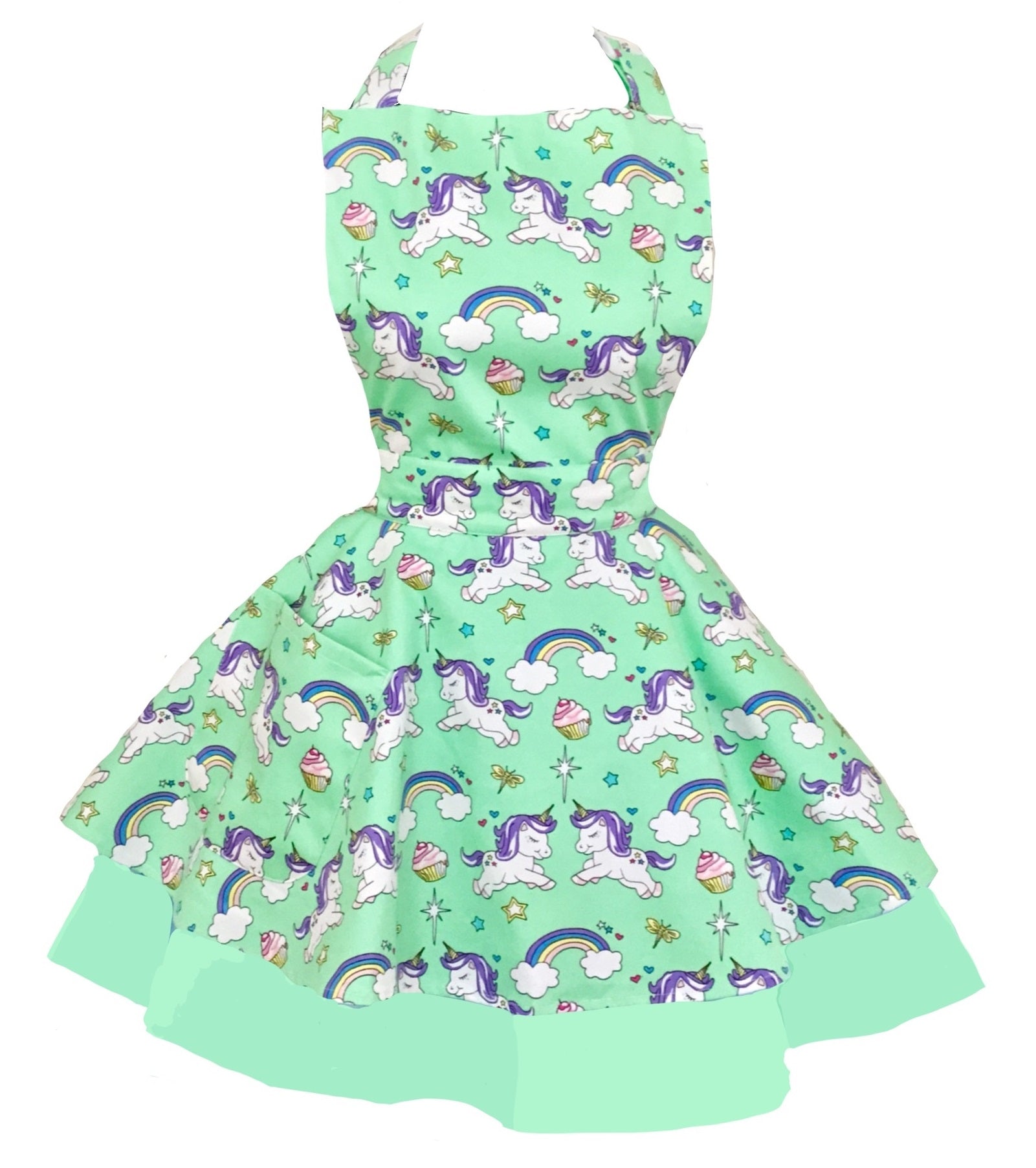Bewitched, Halloween Apron. Pin Up Witches Sweetheart Women's Apron ...